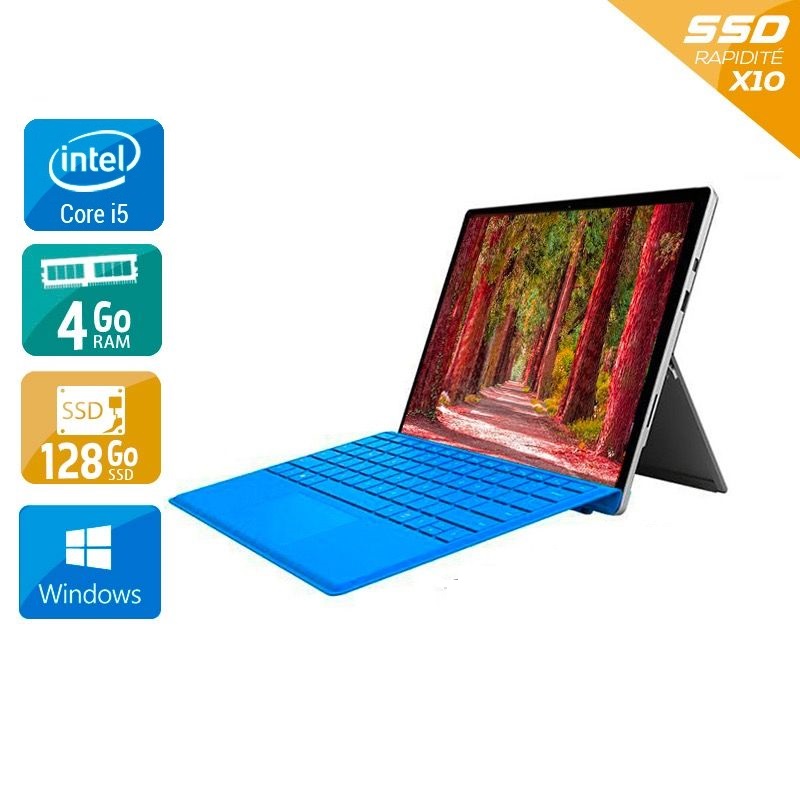 Microsoft Surface Pro 4 | i5 – 4 Go – 128 Go SSD – AZERTY - Mitano